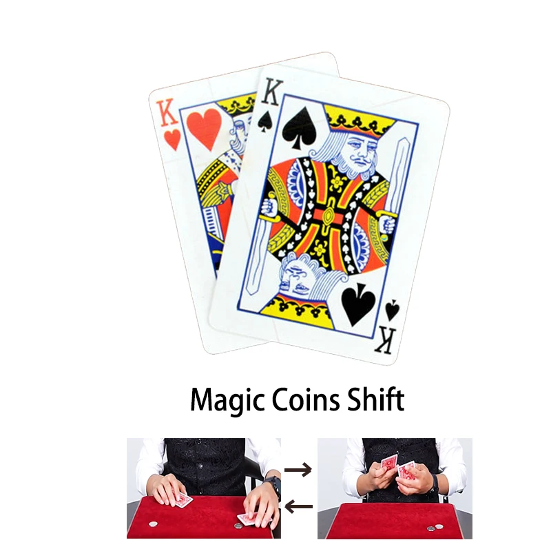 Trick Magic Cards Gimmick | Coin Transfer Magic | Coin Magic Gimmick ...