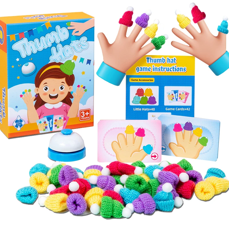Children-Finger-Cap-Colors-Matching-Montessori-Games-Left-And-Right ...