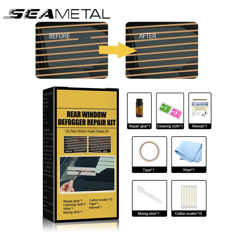 SEAMETAL-Car-Rear-Window-Defogger-Repair-Kit-DIY-Quick-Repair-Auto-Care ...