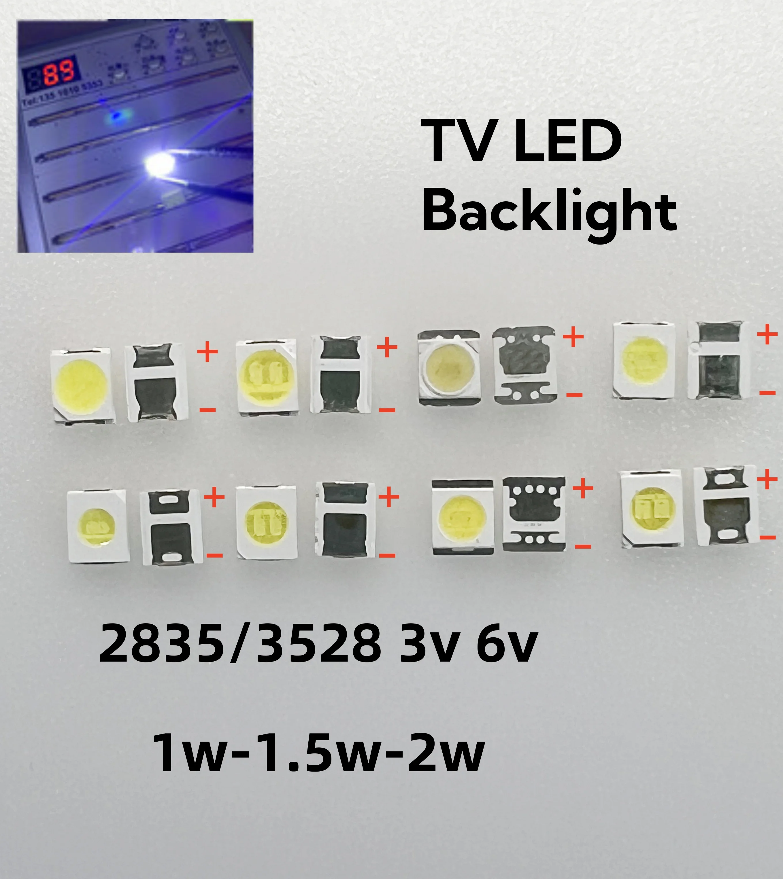 1000pcs 2835 3528 repair LED LCD TV backlight beads MX SEOUL JF 1W-2W ...