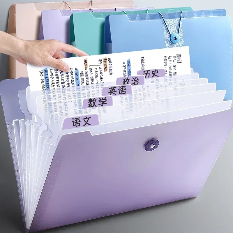 A4-Paper-12-Grids-Folder-Handheld-File-Folder-Organ-Organizer-Storage ...