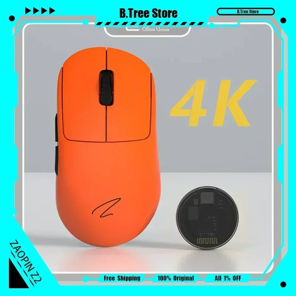 ZOPIN-Mouse-para-jogos-sem-fio-Tri-mode-4K-Receptor-de-fase-original ...