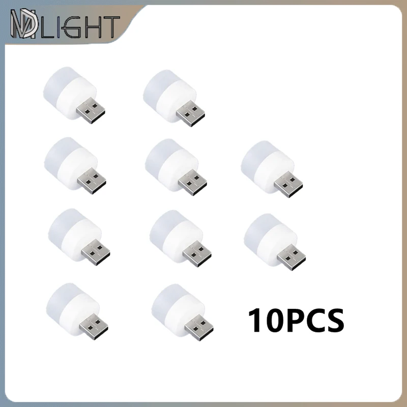 10pcs/lot USB Plug-in Led Lamp Mini LED Bulb Night Light Portable Small ...