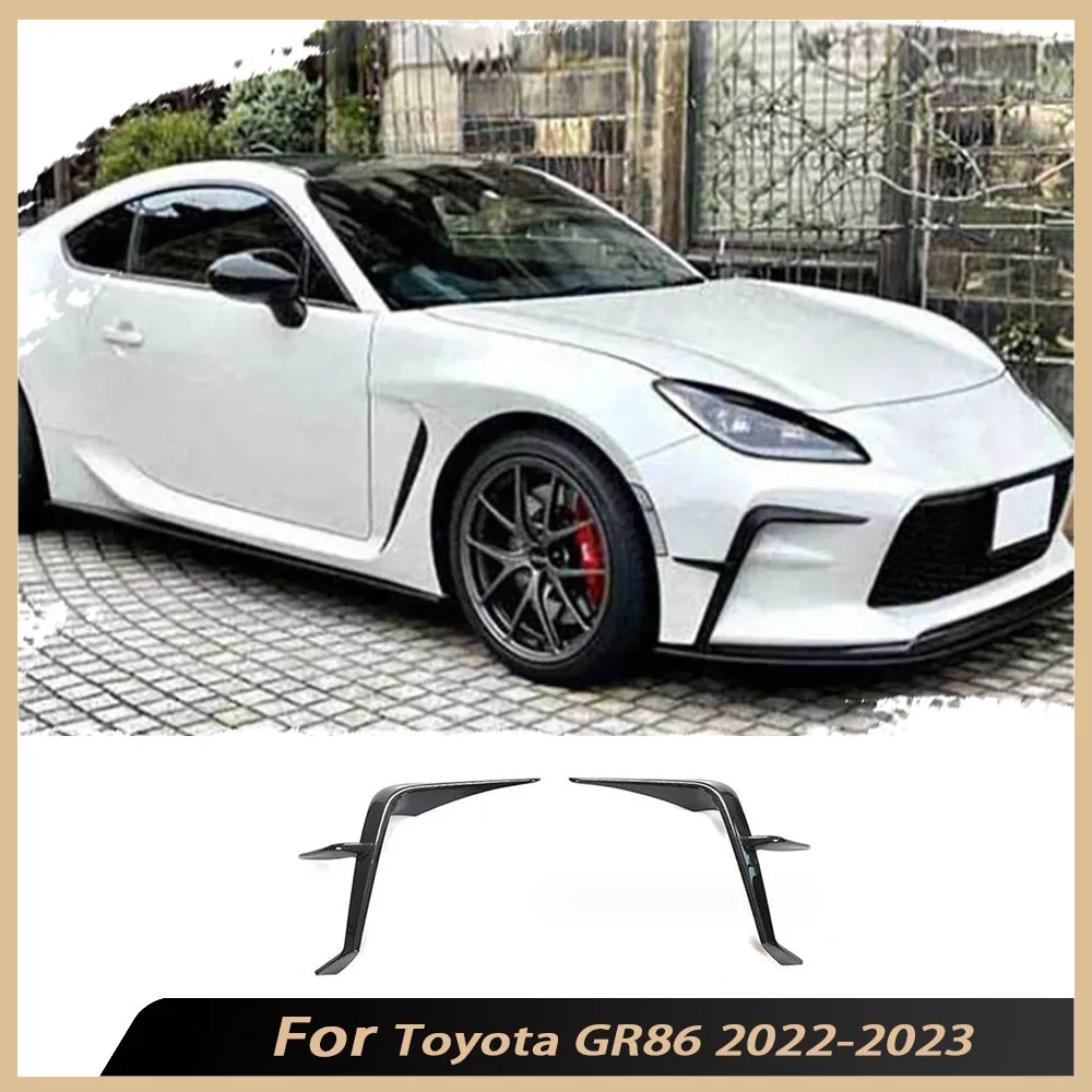 Real Carbon Fiber Front Bumper Lip Splitters Flaps Apron for Toyota ...