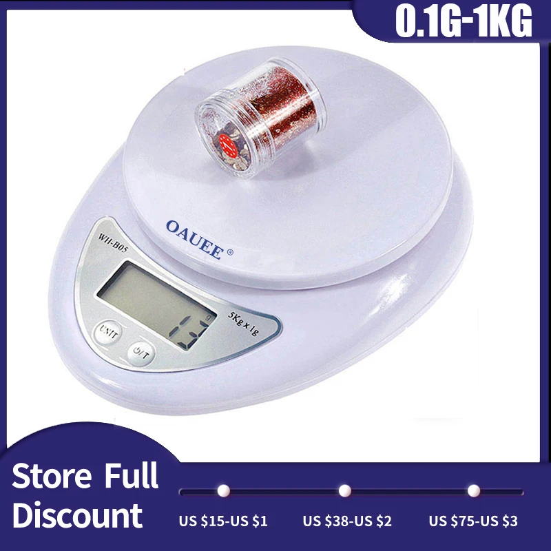 Towayer 5kg/1g 1kg/0,1g Tragbare Digitale Skala LED Elektronische ...