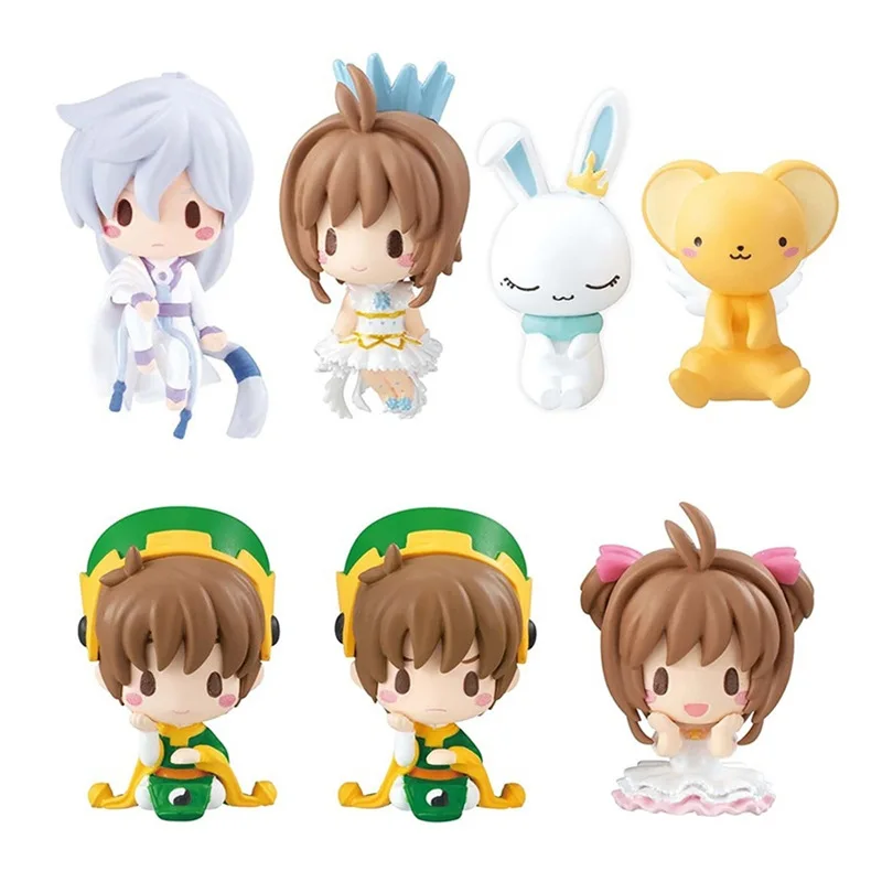 7Pcs-Set-4cm-Card-Captor-Sakura-Anime-Figure-Kinomoto-Sakura-Li-Syaoran ...