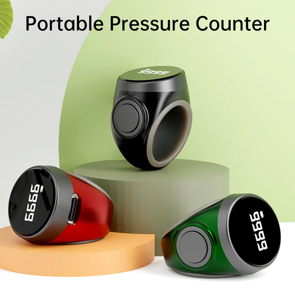 Smart Tasbih Tally Counter With OLED Digital Display Type-C 75mAh ...