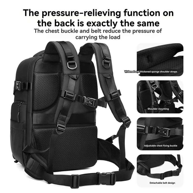 Multi-Function SLR Camera Backpack Large Capacity Splash-Proof With ...