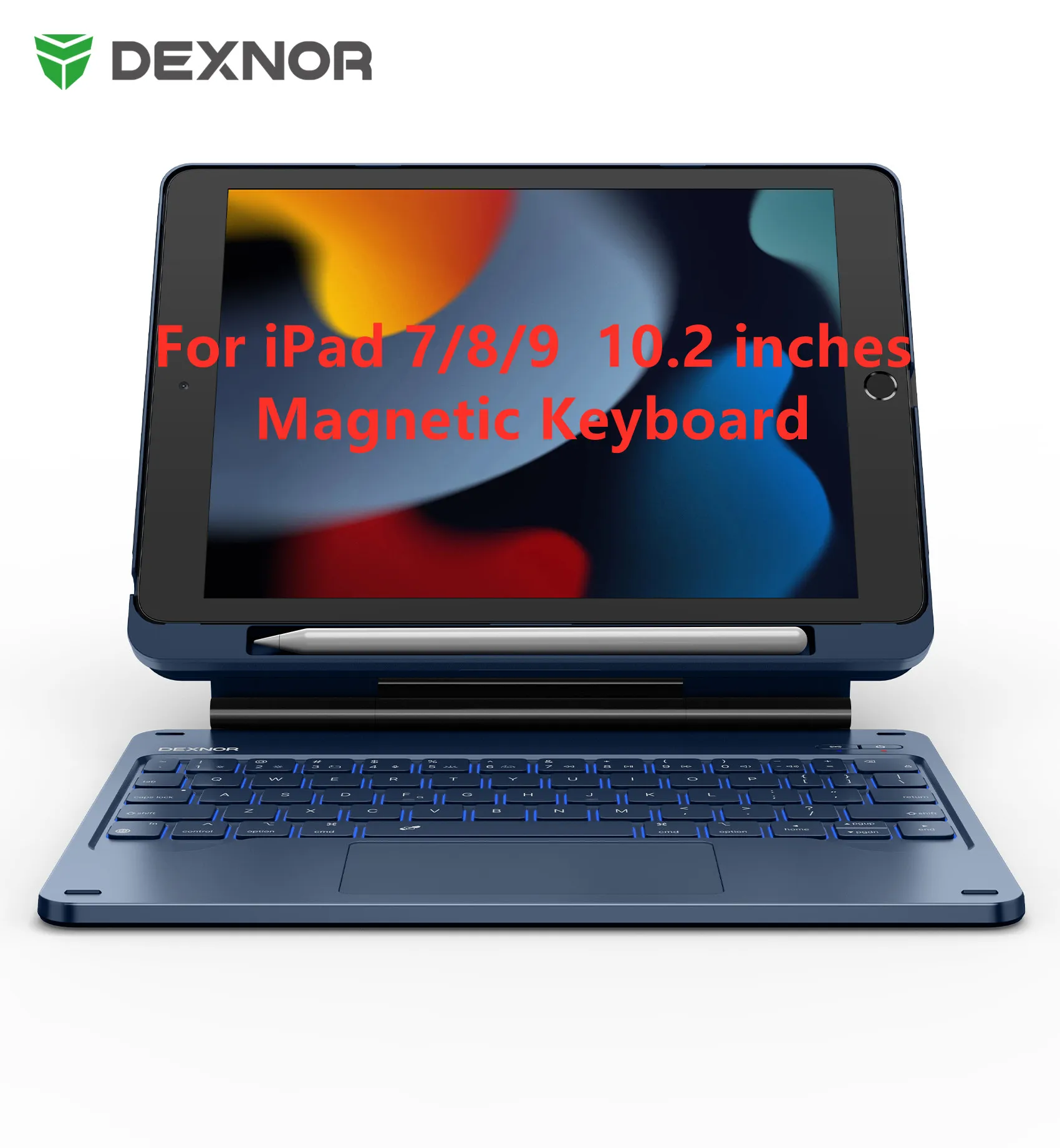 DEXNOR-Magnetic-Keyboard-Case-For-iPad-7th-8th-9th-Generation-10-2-inch ...