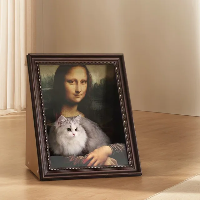Cat Mona Lisa Painting SCRATCHER - 4D Mona Lisa Oil Painting Scratcher ...