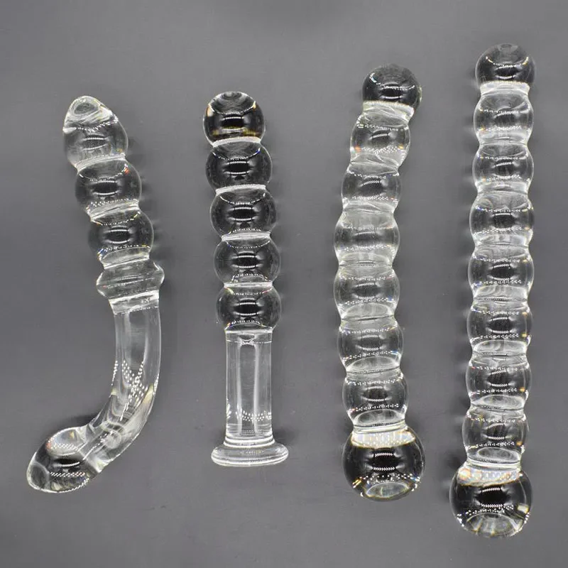 Pyrex-glass-8-anal-beads-butt-plug-G-spot-stimulation-dildo-penis ...