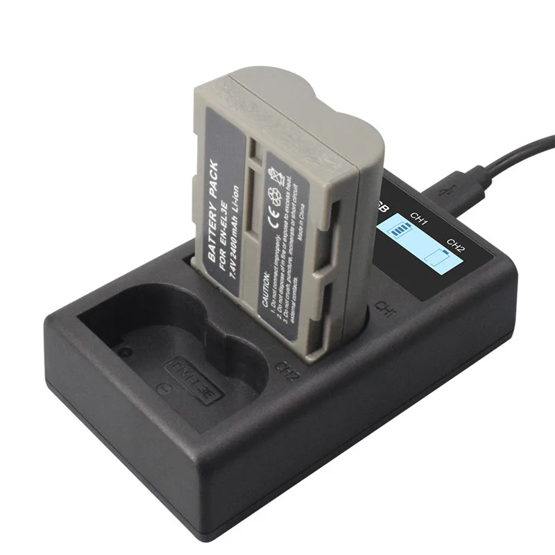 Camera-Battery-Charger-EN-EL3-LCD-Digital-Charger-for-Nikon-D50-D70 ...