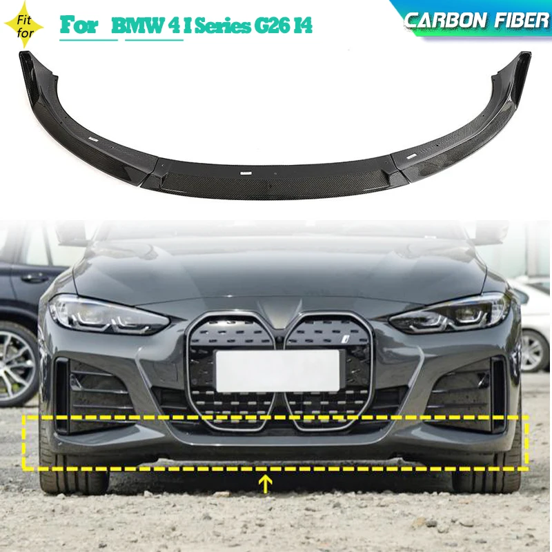 Carbon Fiber Car Front Bumper Lip For BMW 4 I Series G26 I4 440i M ...