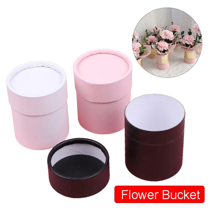 Round Basket Portable Flower Box Gift Packaging Boxes Wedding Party ...