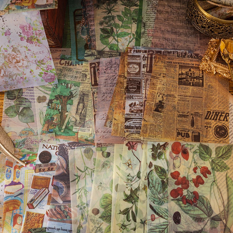 Vintage Collage Material Paper | Craft Paper Vintage Newspaper - 15pcs ...