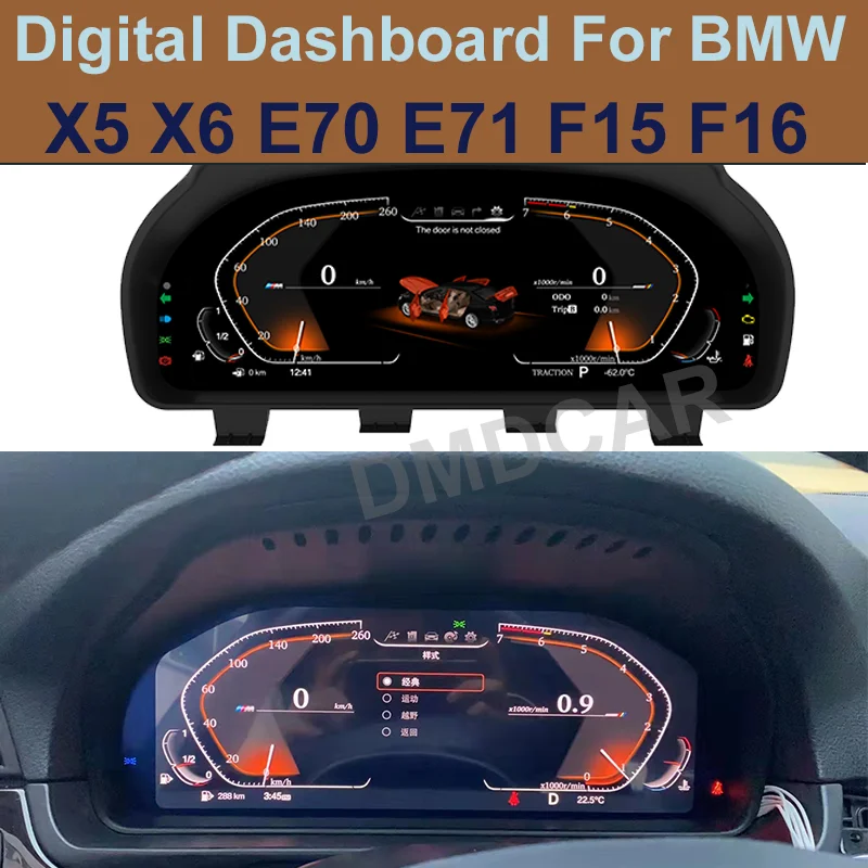 Digital-Dashboard-LCD-Instrument-Cluster-Cookpit-Speedometer-Vehicle ...