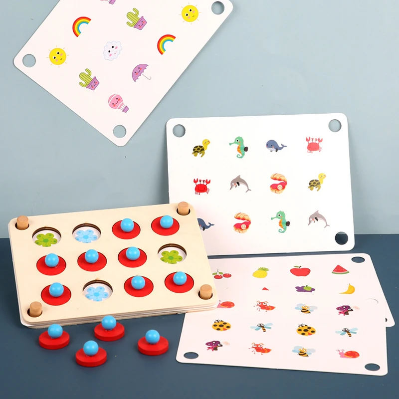 Kids-Toys-Memory-Match-Games-Fruit-Animals-Cognition-Montessori ...