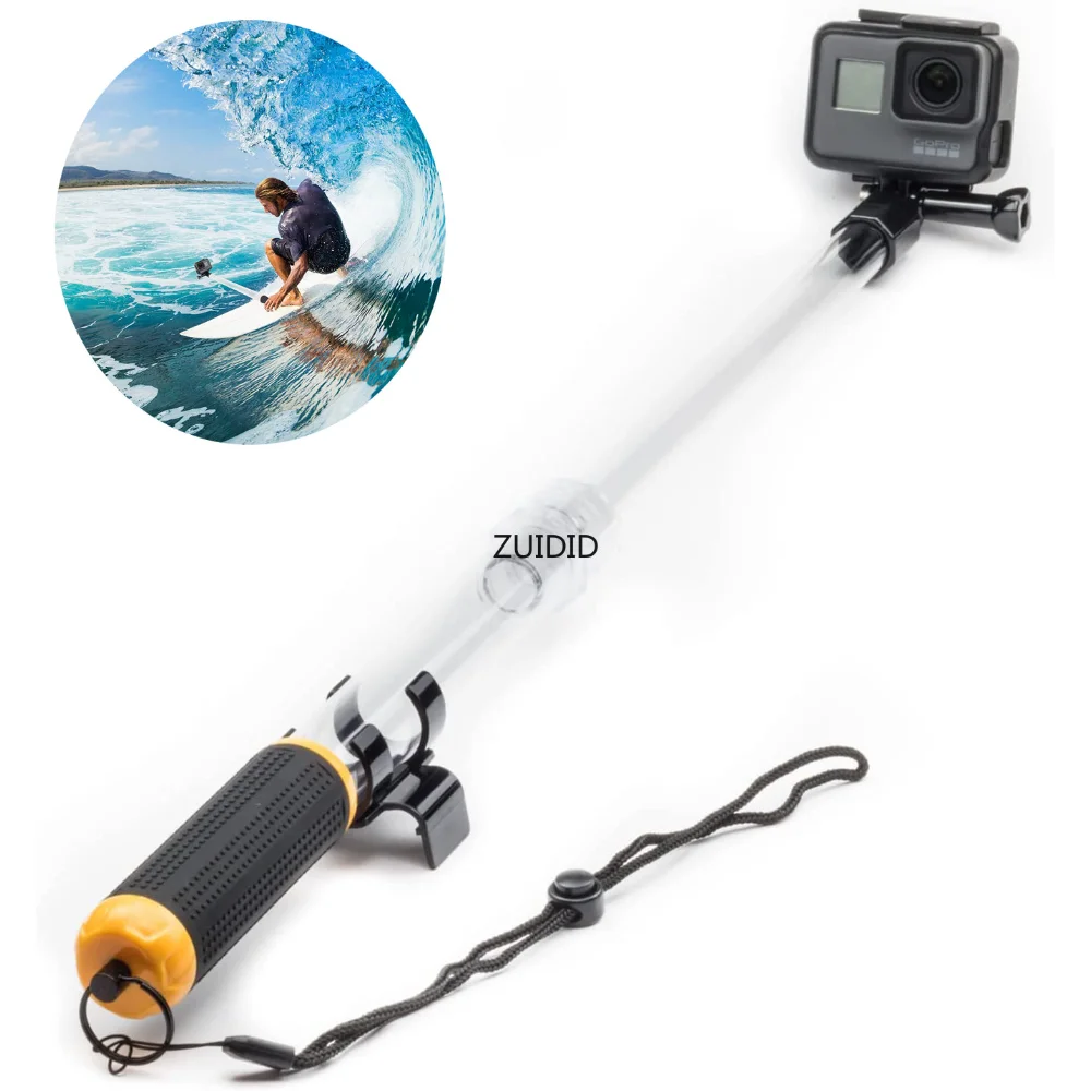 Telescopic-Waterproof-Float-Monopod-Crystal-Selfie-Stick-Telescopic ...