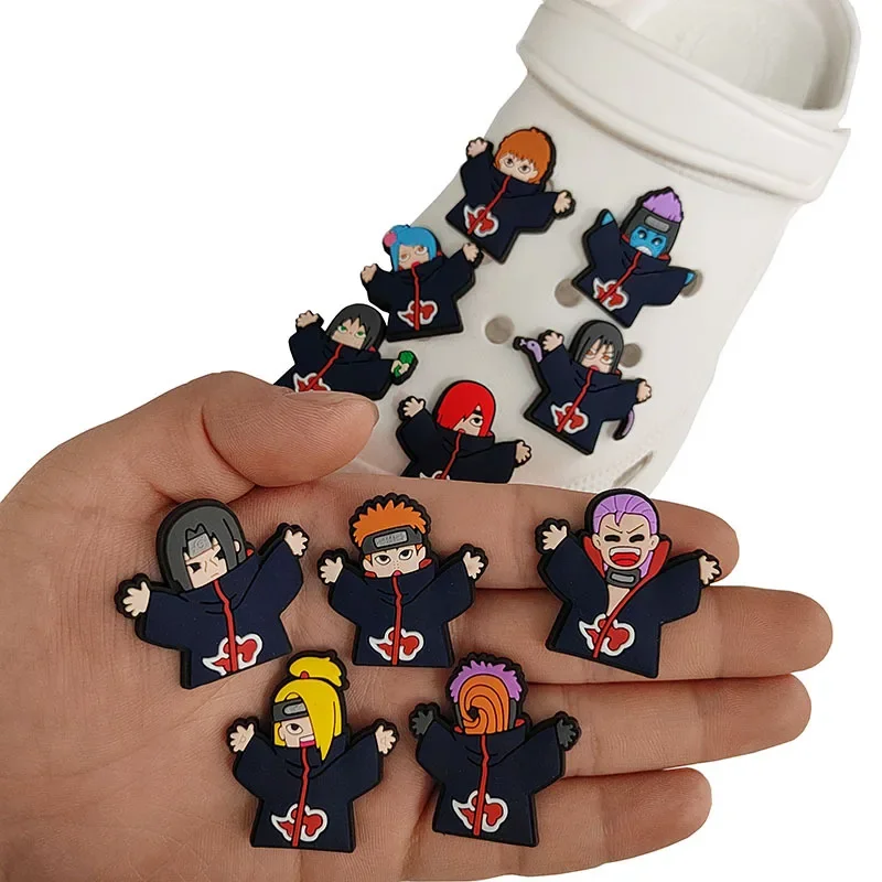 New-Naruto-Decoration-Anime-Akatsuki-Shoe-Crocs-Charms-Cute-Sandals ...