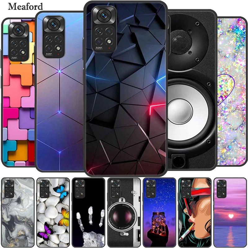 For Redmi Note 11 Case Note 11s 2022 Silicone Soft Tpu Back Cover For ...