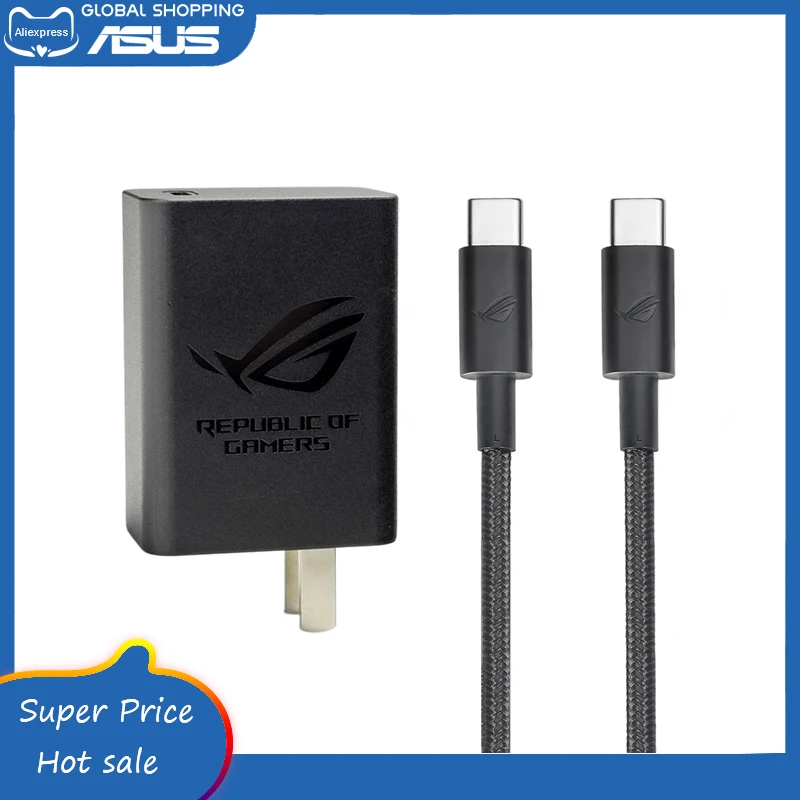 12V 2.5A 30W Original US Plug Charger Head / USB C Cable For Asus Rog ...