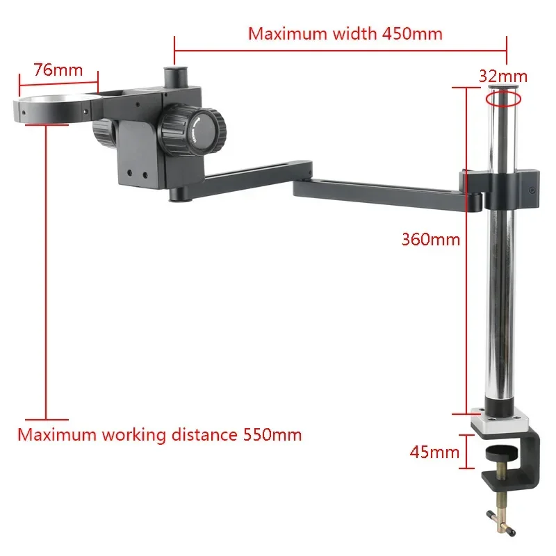Universal-Adjustable-Direction-Rotate-Arm-Microscope-Bracket-Table ...