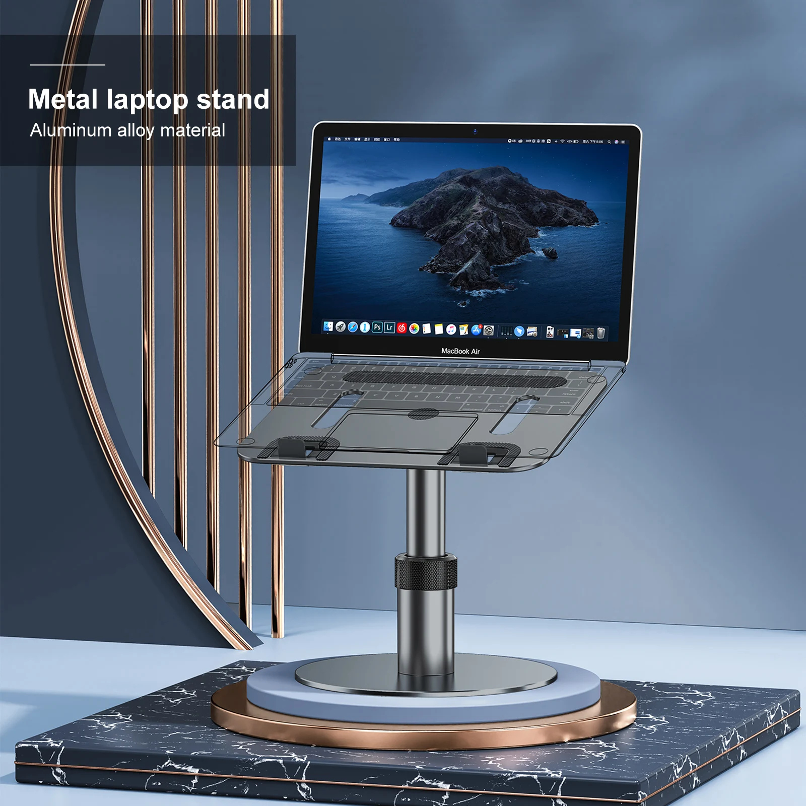 OATSBASF-Adjustable-Laptop-Stand-For-Macbook-Pro-Air-Xiaomi-Aluminum ...