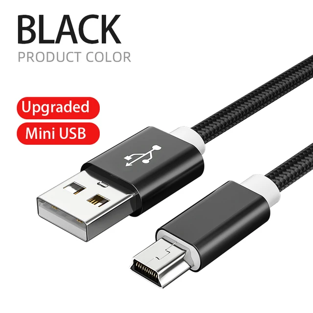 Mini USB Charging Cable Mini USB to USB Fast Data Charger Cable For Car ...
