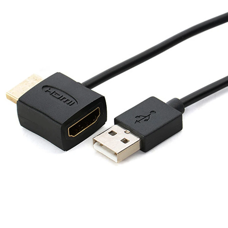 50cm-Usb-2-0-HDMI-compatible-Male-To-Female-Adapter-Extender-Power ...