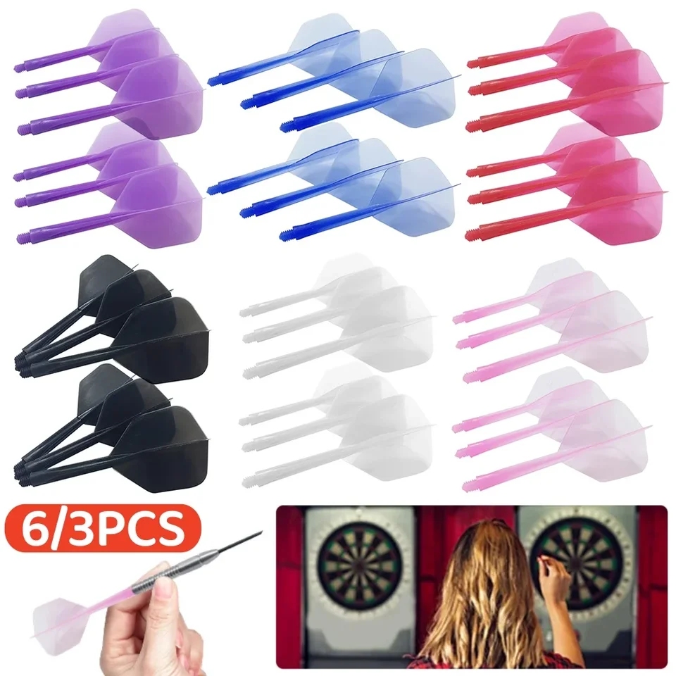 K Flex Flights GHAOP Integrated Dart Flight And Shafts Set - 9PCS Nylon ...