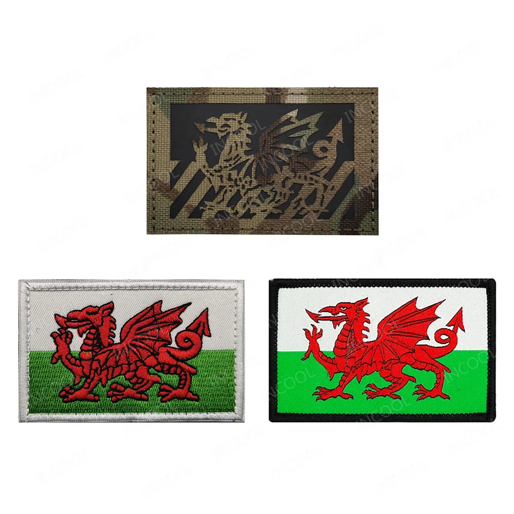 Wales-Flag-Embroidered-Patches-IR-Reflective-Welsh-Armband-Shoulder-Decorative-PVC-Rubber-Flags ...