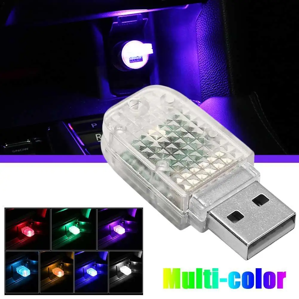 Mini USB LED Car Light Auto Interior Atmosphere Light Decorative Lamp ...