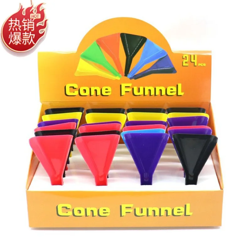 plastic conical funnel cone muti-color for filling herb powder ...
