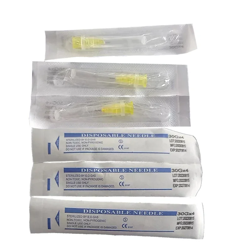 100PCS/Box 18g 30mm 25g/27g13mm 30G 4MM Tattoo Needle Transparent ...