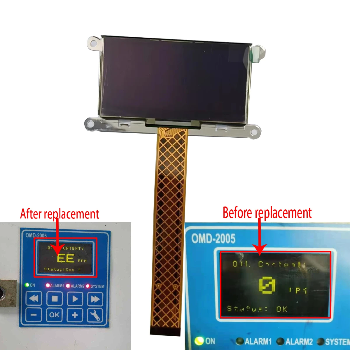 2-7-inch-128x64-30-pin-FPC-lcd-oled-display-screen-For-DECKMA-OMD-2005 ...