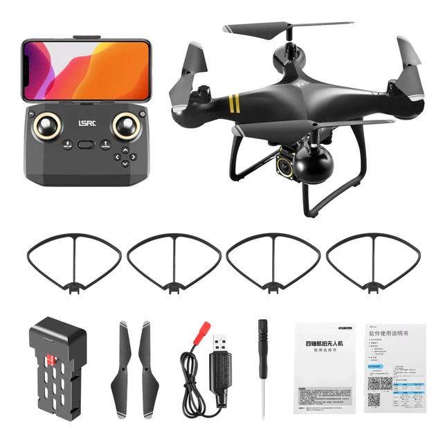 LSRC LF-608 Pro 4K HD Kamera Ganda WIFI FPV Mode Tahan Tinggi Lintasan ...