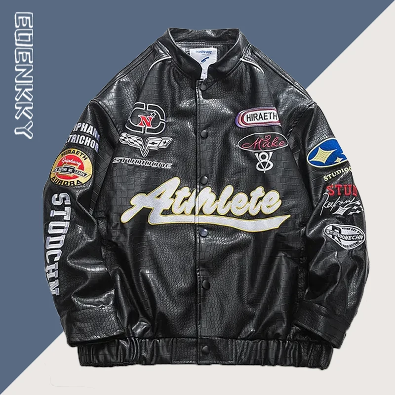 Leather-Bomber-Jacket-Women-Spring-Autumn-Hip-Hop-High-Street-Varsity ...