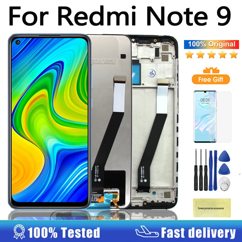 6.53" Original For Xiaomi Redmi Note 9 LCD Display Screen Replacement ...