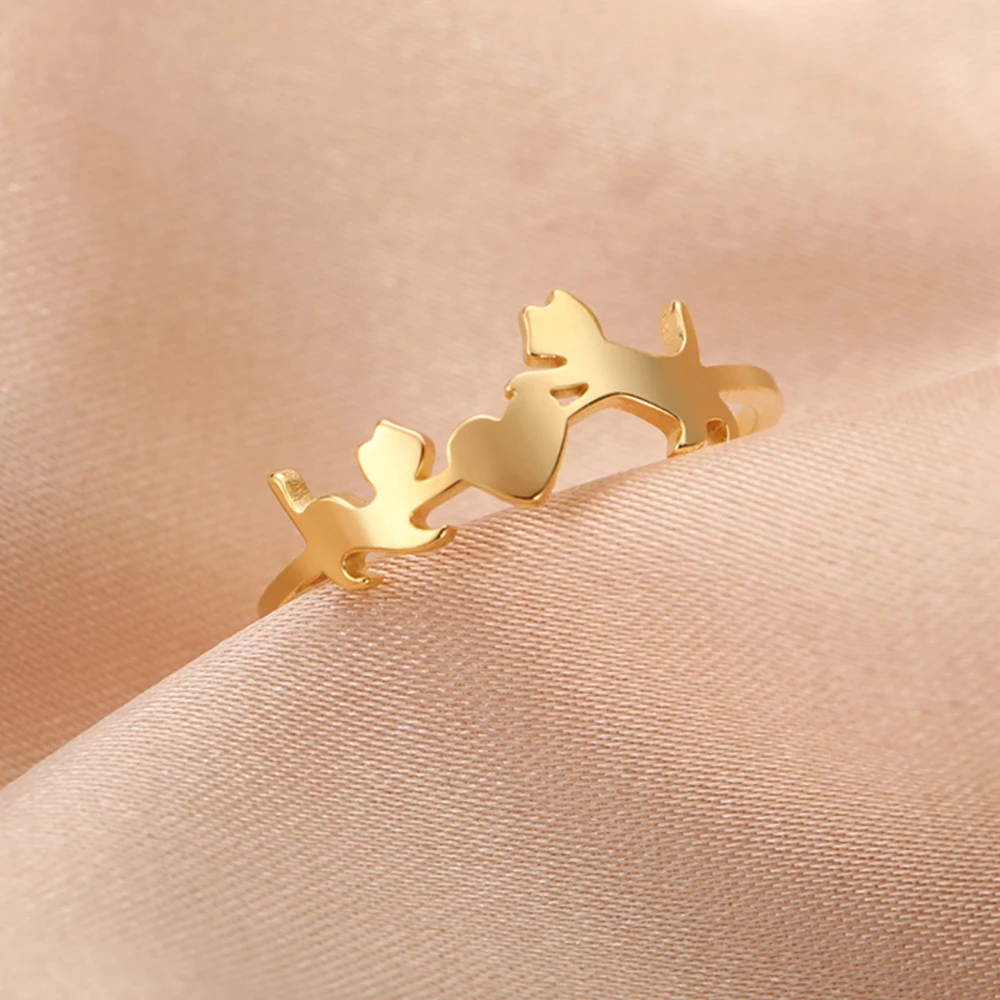 My-Shape-Cute-Dogs-Rings-for-Kids-Children-Stainless-Steel-Animal ...