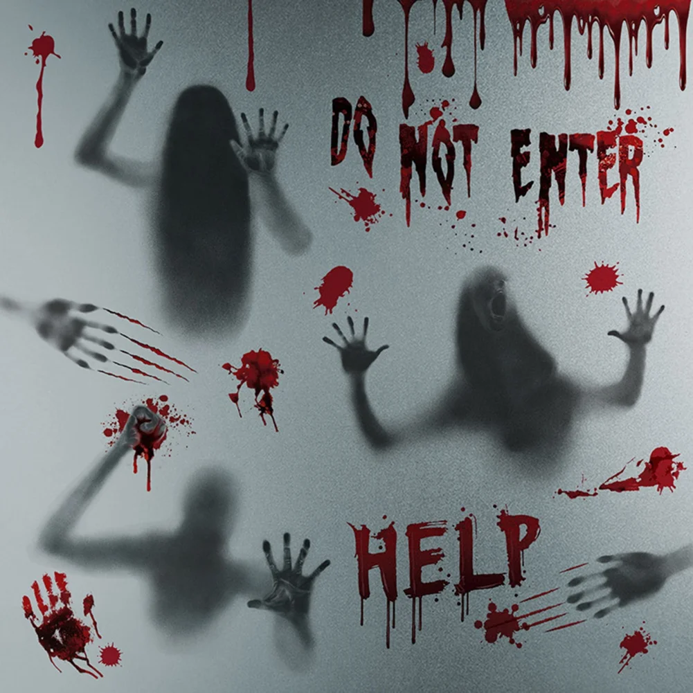 Removable-Halloween-Wall-Stickers-Horror-Blood-Fingerprints-Window ...