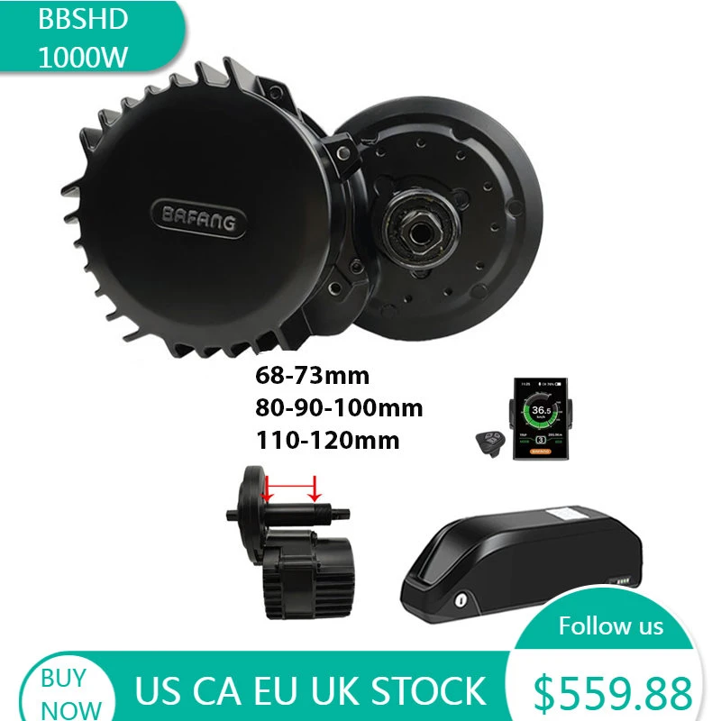 Bafang BBSHD 1000W 48V 52V Motor BBSHD Mid Drive Motor Electric Bike ...