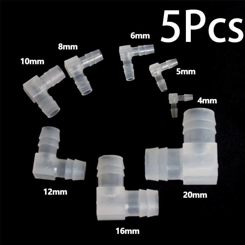 5Pcs-Right-Angle-Plastic-Hose-Connector-Plastic-Pagoda-Elbow-Hose-L ...