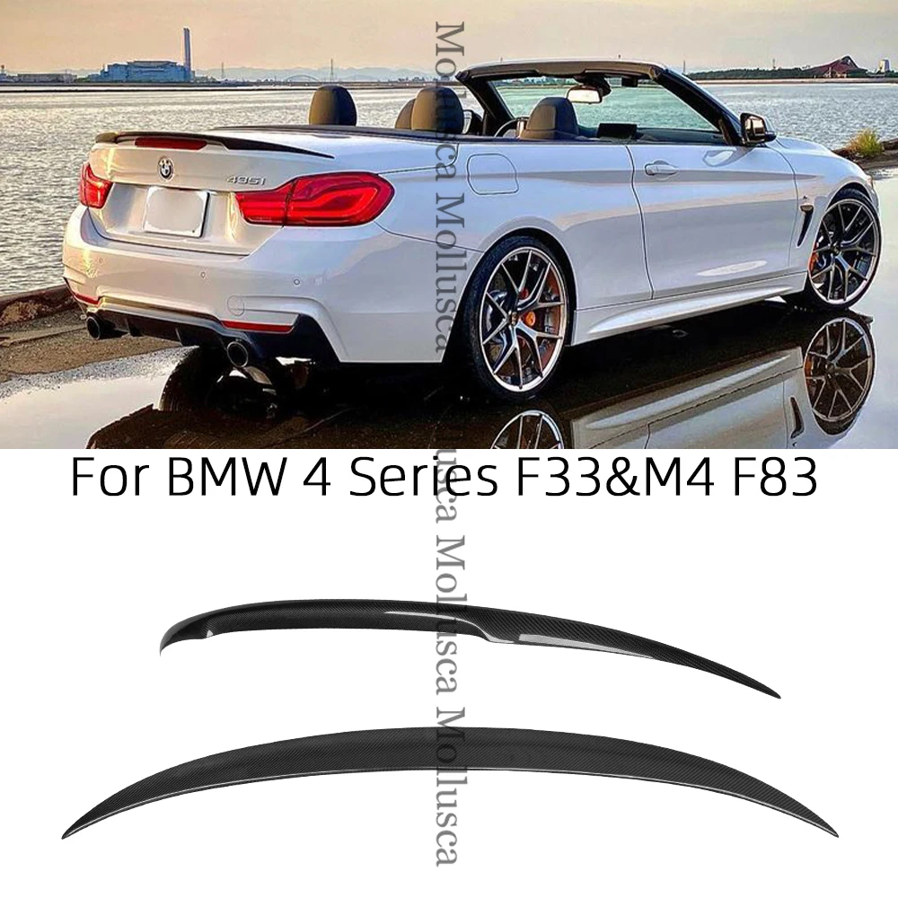 For-BMW-4-Series-F33-Convertible-M4-F83-P-Style-Carbon-fiber-Rear ...