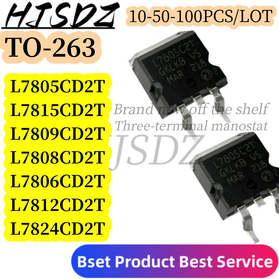 10-50-100PCS L7805C2T TO-263 L7805CD2T TO263 L7812CD2T L7812C2T ...
