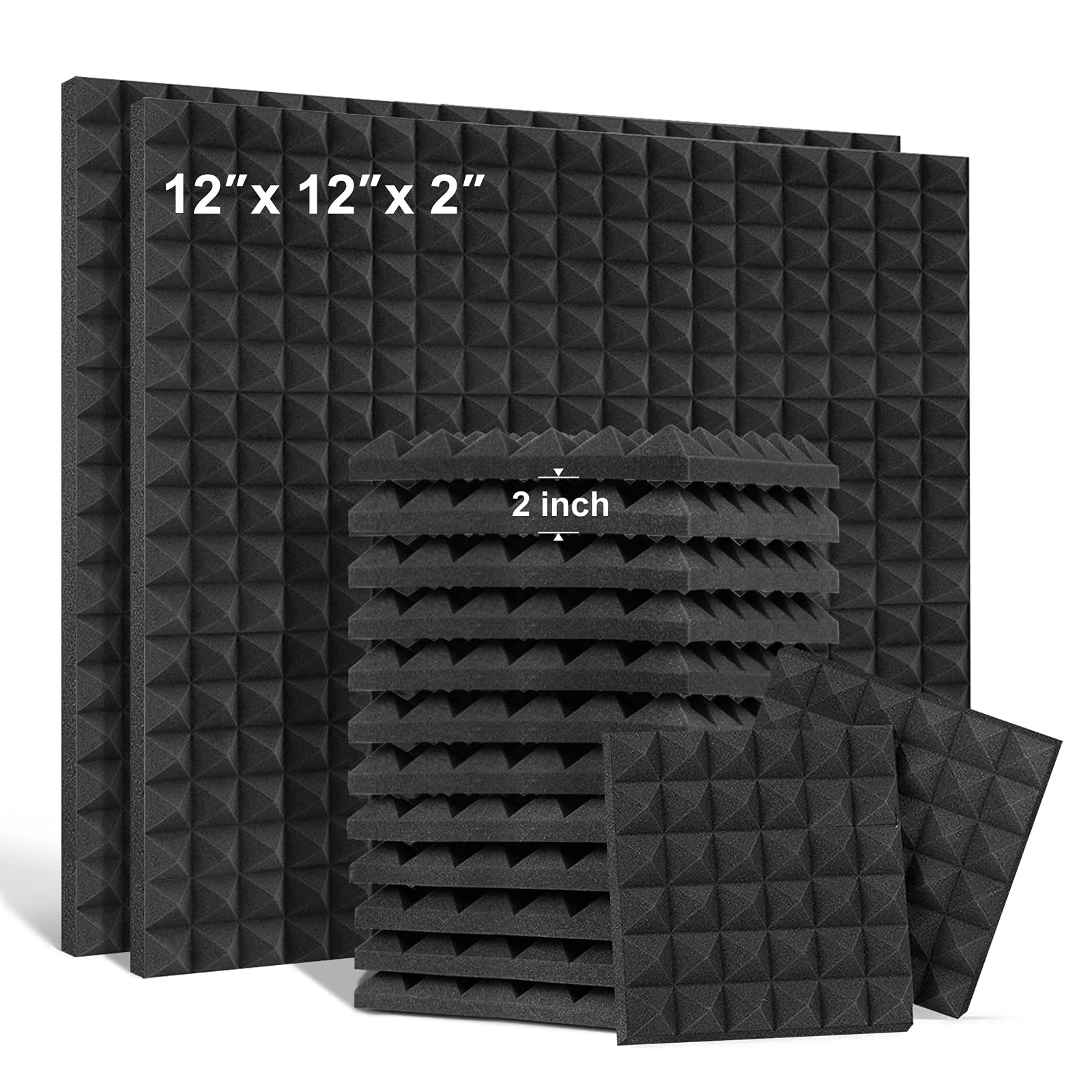4PCS-30x30x5cm-Studio-Acoustic-Foam-Sound-Proofing-Protective-Sponge ...