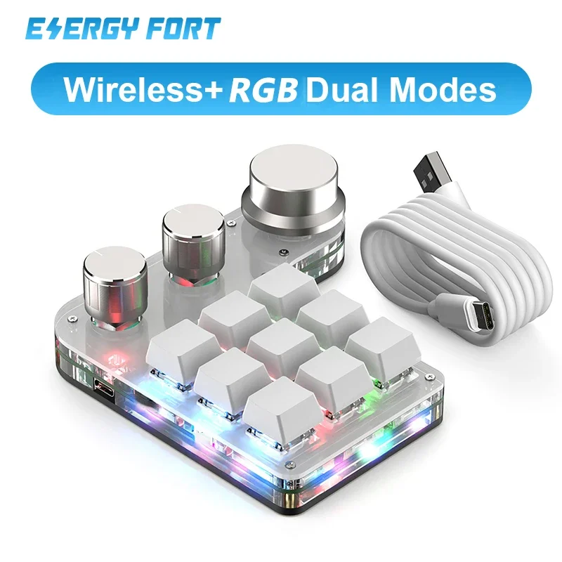 Usb Custom Keyboard Volume Button Knob Programming Macro Gaming Photoshop Hotswap Keypad 