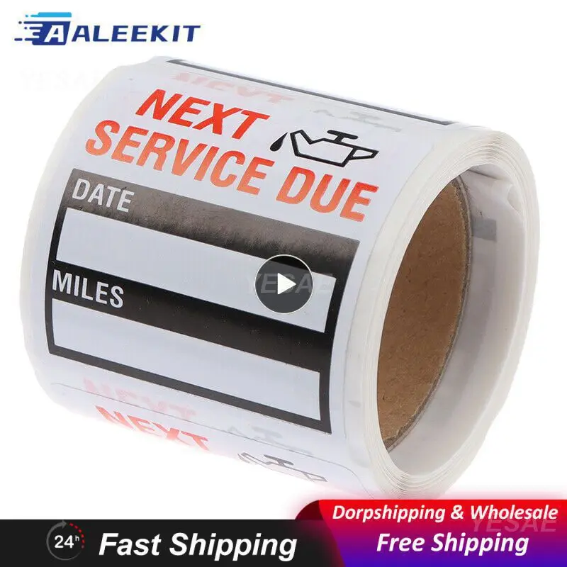 Oil-Change-Maintenance-Service-Reminder-Stickers-Practical-Universal ...