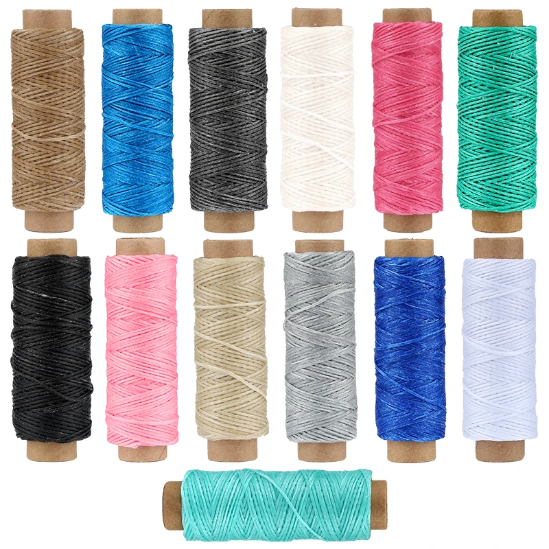 SHWAKK-3Pcs-50m-Polyester-Yarn-Leather-Sewing-Thread-Roll-Denim-Thread ...