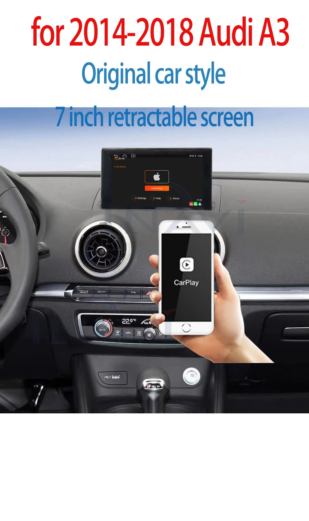 The-7-inch-Original-Car-Style-Retractable-Screen-Radio-Android-11-Is ...
