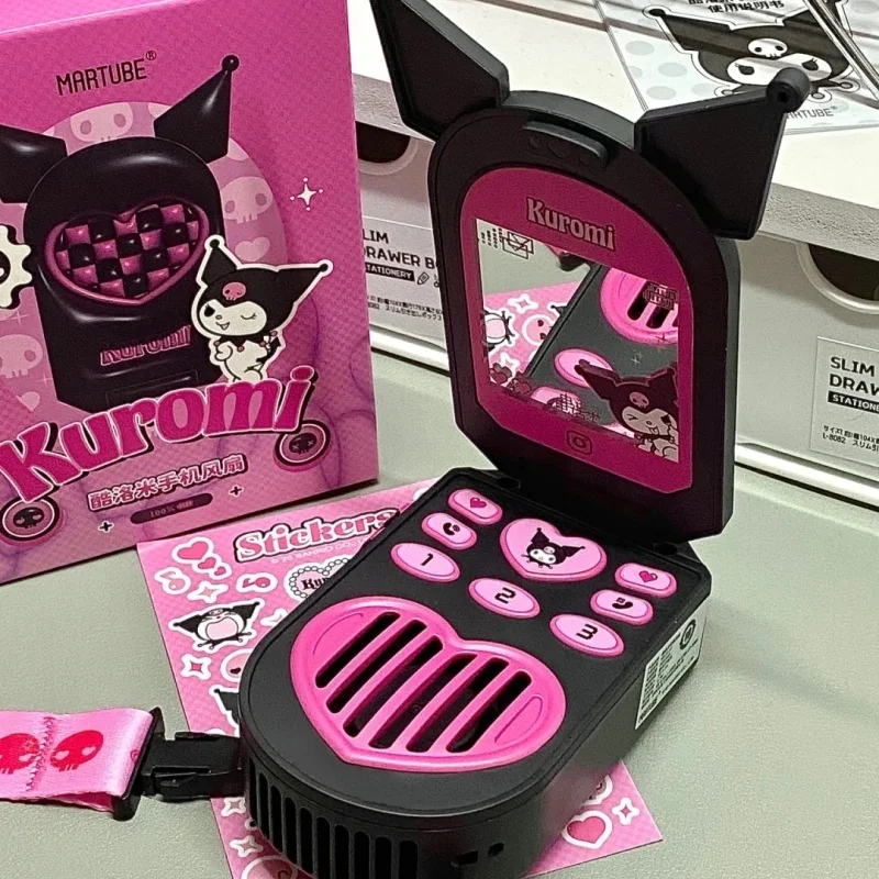 Sanrio-Kuromi-Mobile-Phone-Hanging-Neck-Fan-Pendurado-Legal-Criativo ...